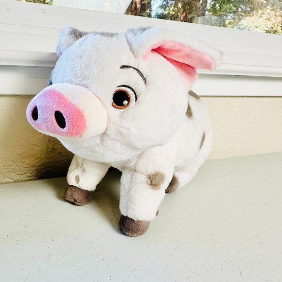 Disney | Toys | Disney Store Pua Pig Plush White Spotted Gray Moana ...
